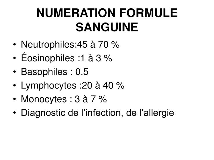 Qu’Est-Ce Que La Formule Sanguine – TLBQZ