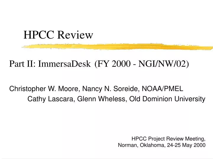 PPT - HPCC Review PowerPoint Presentation, free download - ID:3002236