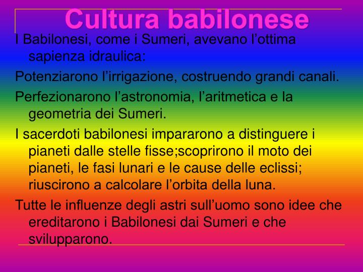 PPT - BABILONESI E ASSIRI PowerPoint Presentation - ID:3002770