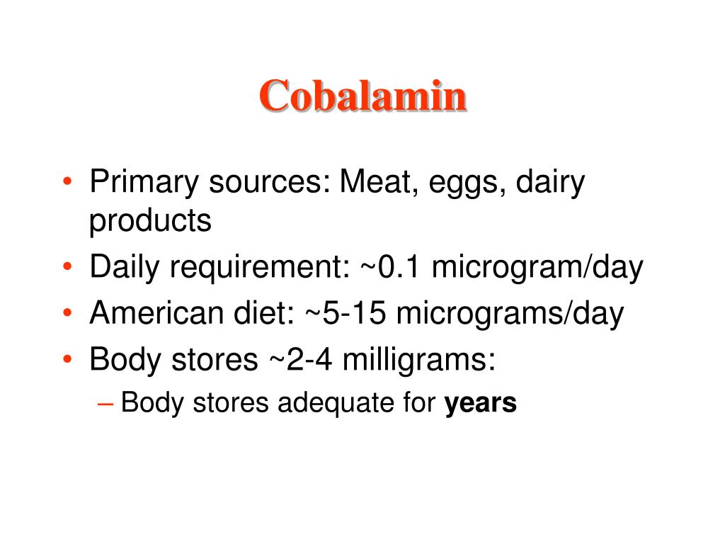 PPT - The Megaloblastic Anemias: Vitamin B 12 & Folate Deficiency ...