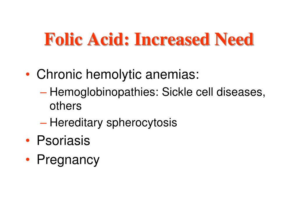 PPT - The Megaloblastic Anemias: Vitamin B 12 & Folate Deficiency ...