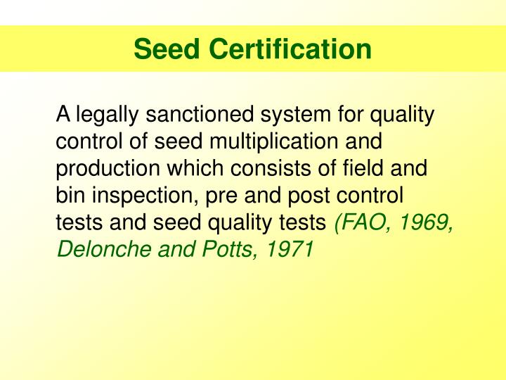 PPT - Seed Quality PowerPoint Presentation - ID:3002824