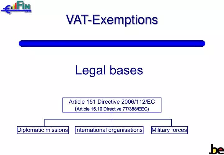 PPT - VAT-Exemptions PowerPoint Presentation, free download - ID:3002881