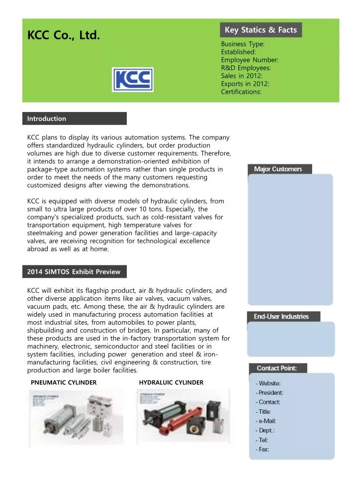 PPT - KCC Co., Ltd. PowerPoint Presentation, free download - ID:3004133