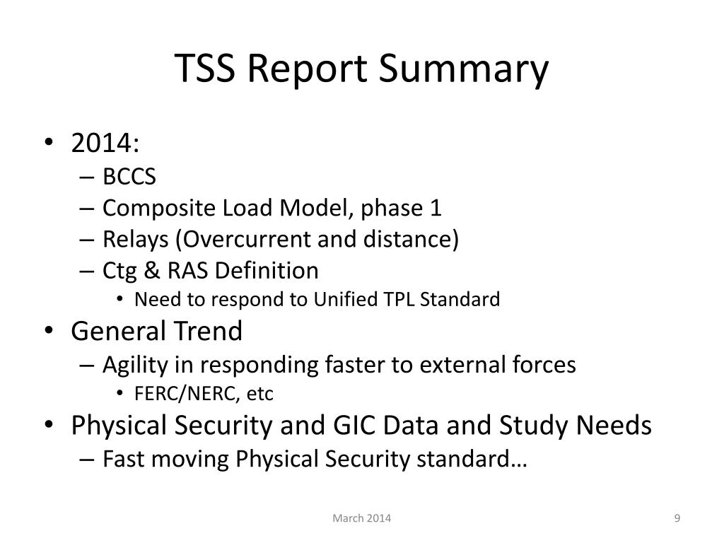 PPT - Tracy Rolstad TSS Chair TSS Chair Report March 2014 Salt Lake ...