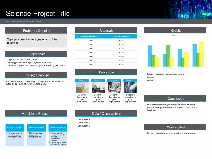PPT - Science Project Title PowerPoint Presentation, free download - ID ...