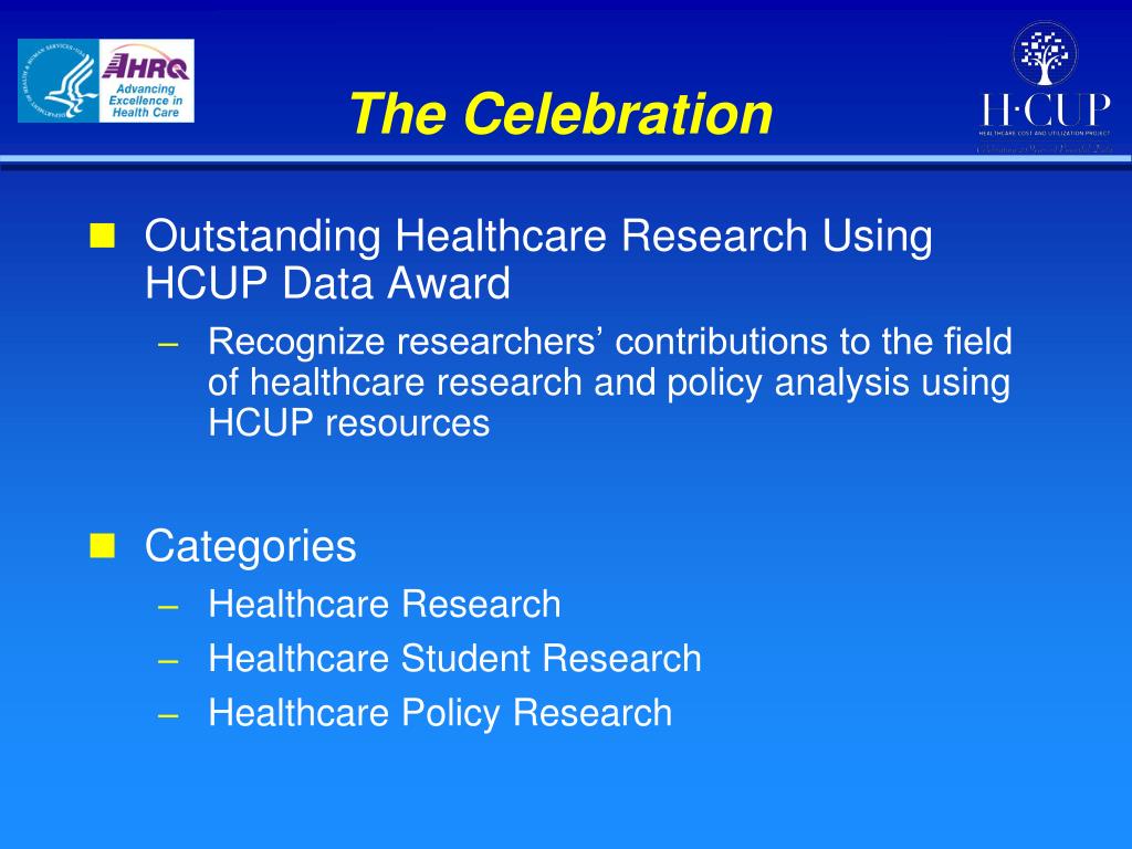 PPT - HCUP: Celebrating 20 Years of Powerful Data PowerPoint ...