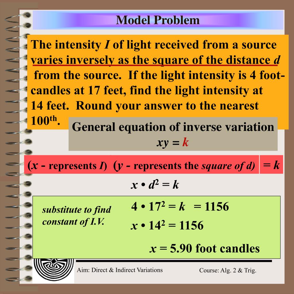 Ppt Aim What Is An Direct Variation Relationship What Is An Inverse Variation Relationship