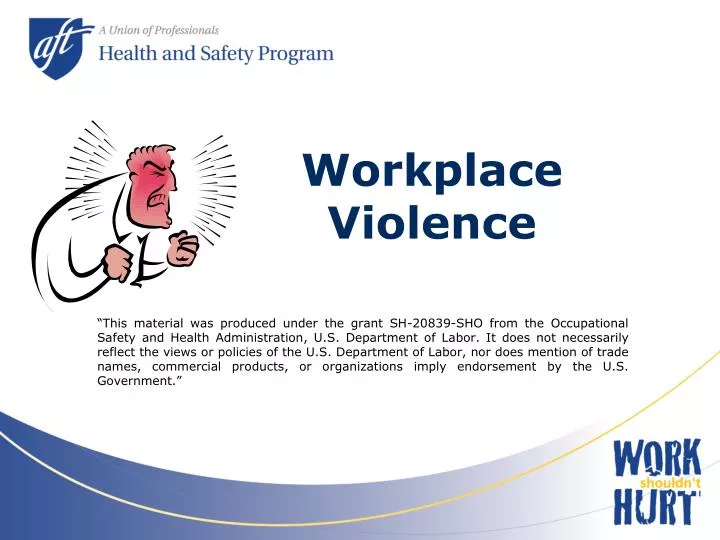PPT - Workplace Violence PowerPoint Presentation, free download - ID ...