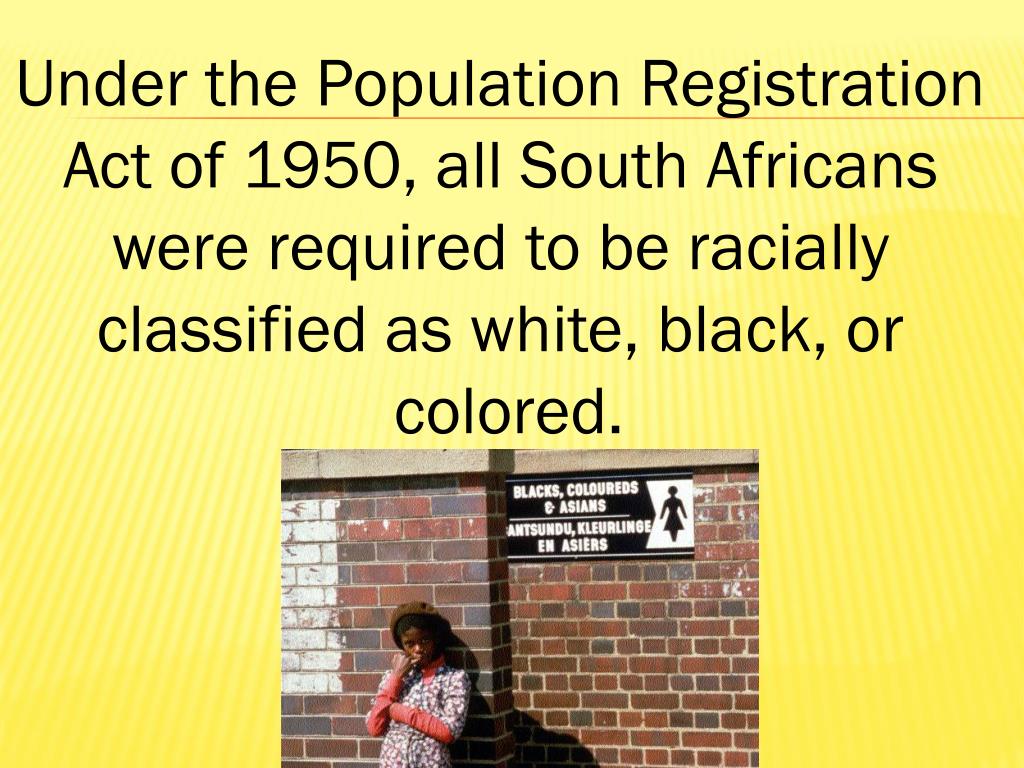 PPT - Apartheid was a policy of racial segregation in South Africa ...