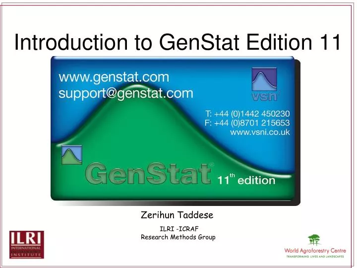 PPT - Introduction to GenStat Edition 11 PowerPoint Presentation, free ...
