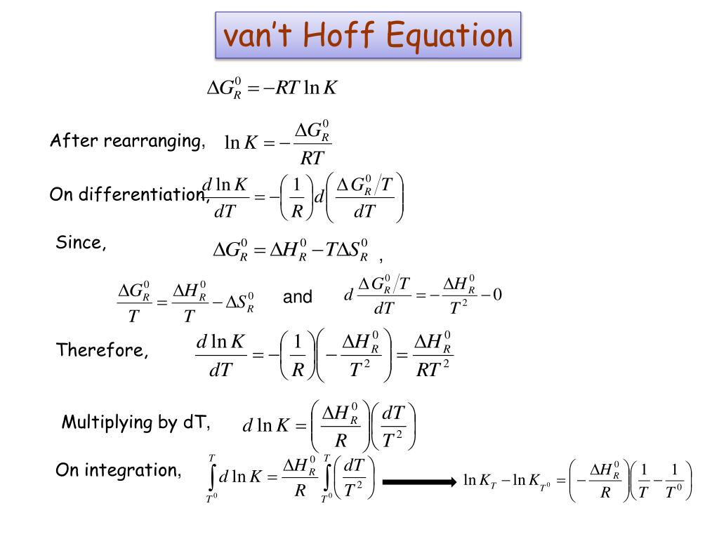 PPT - An Introduction of Chemical Thermodynamics as it applies to Water ...