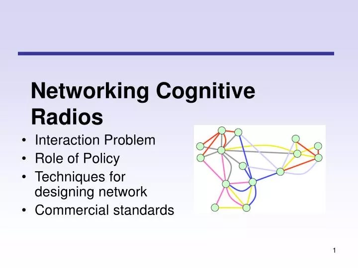 PPT - Networking Cognitive Radios PowerPoint Presentation, free ...