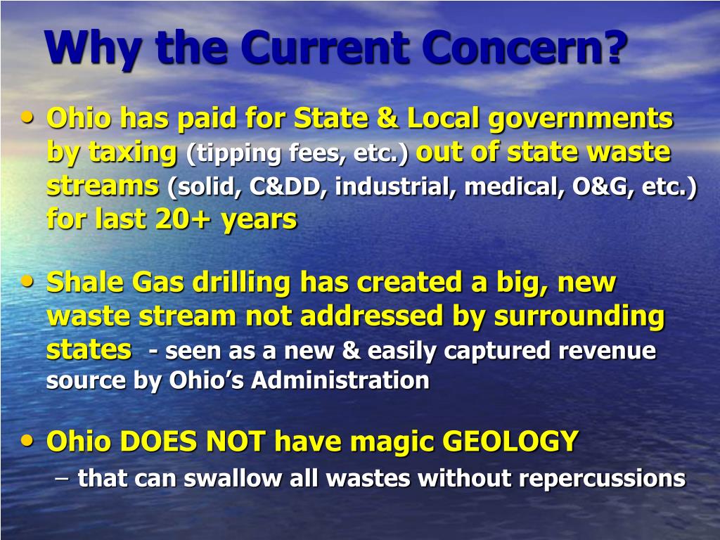 PPT - Shale Gas Wastes: Ohio Public Policy & Potential Impacts to Water ...