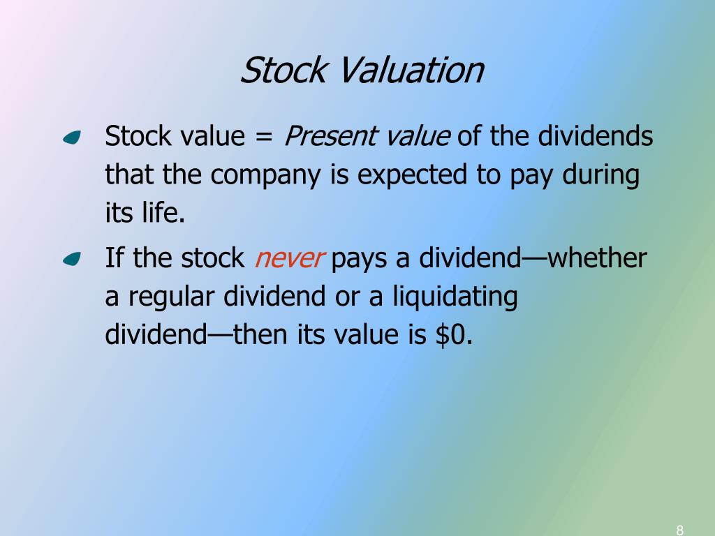 PPT - Stocks (Equity) Characteristics and Valuation PowerPoint ...
