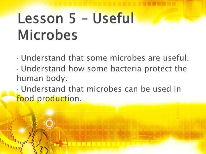 PPT - Lesson 5 – Useful Microbes PowerPoint Presentation - ID:3007792