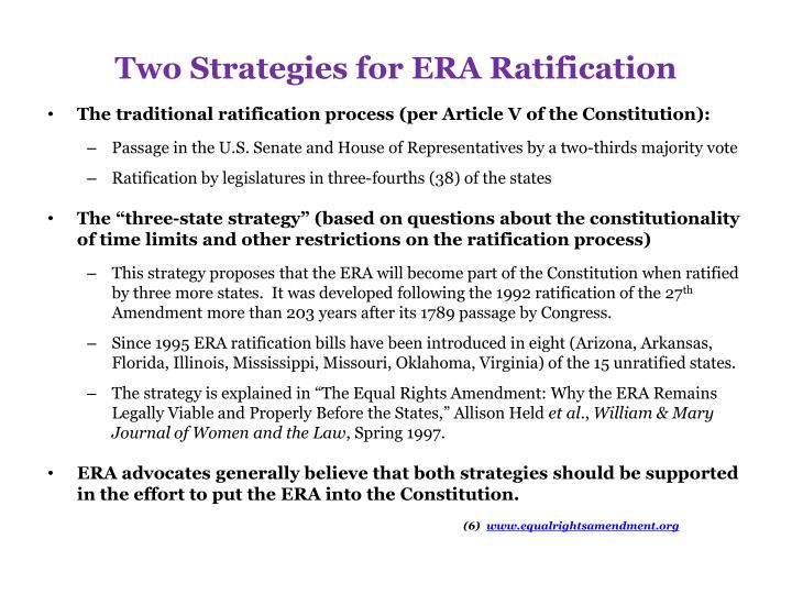 PPT - THE EQUAL RIGHTS AMENDMENT PowerPoint Presentation - ID:3008115
