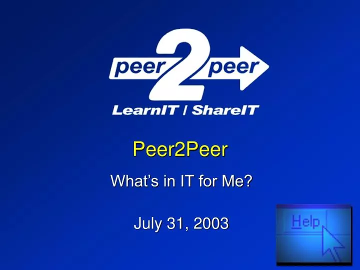 PPT - Peer2Peer PowerPoint Presentation, free download - ID:3008211