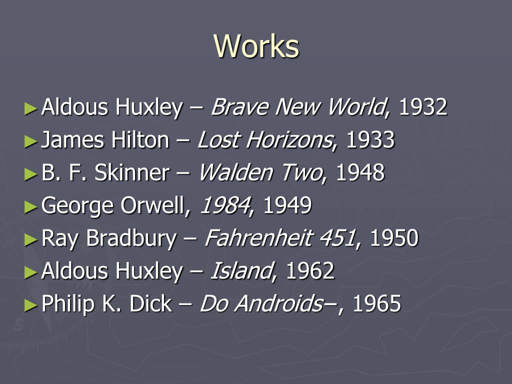 PPT - Utopias, Dystopias and Science Fiction PowerPoint Presentation ...