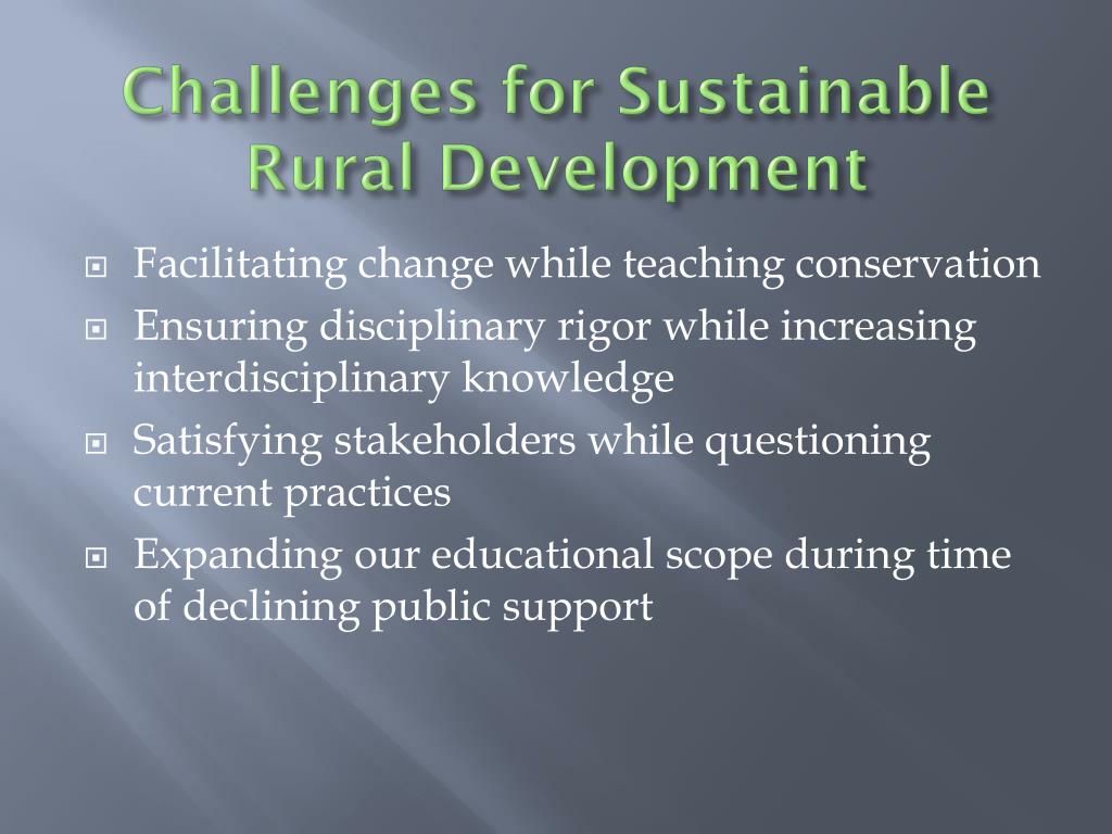 PPT - Higher Education for Sustainable Rural Development PowerPoint ...