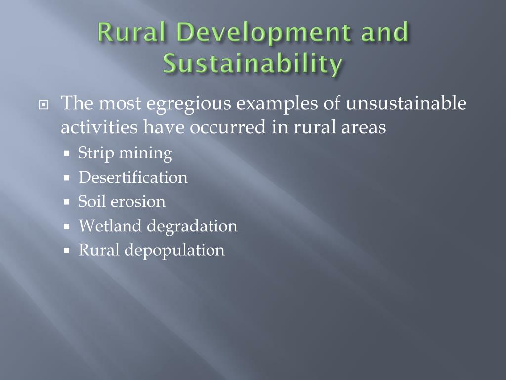 PPT - Higher Education for Sustainable Rural Development PowerPoint ...