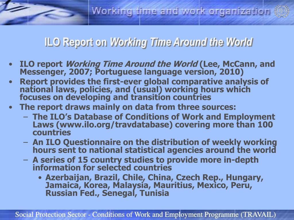 PPT - Jon C. Messenger Senior Research Officer International Labour ...