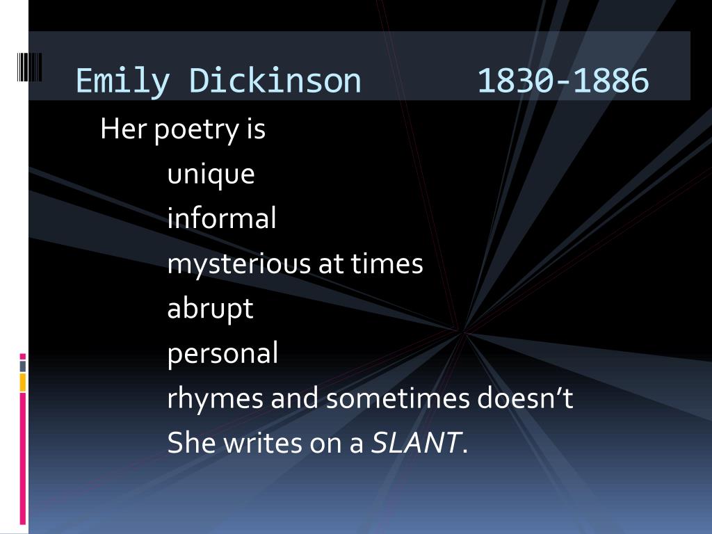 PPT - American Poetry in the mid-1800’s PowerPoint Presentation, free ...
