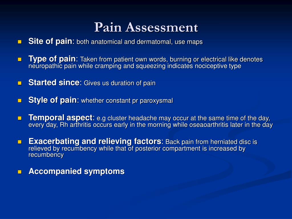 PPT - Patient assessment of cancer pain and commentary pain case with ...