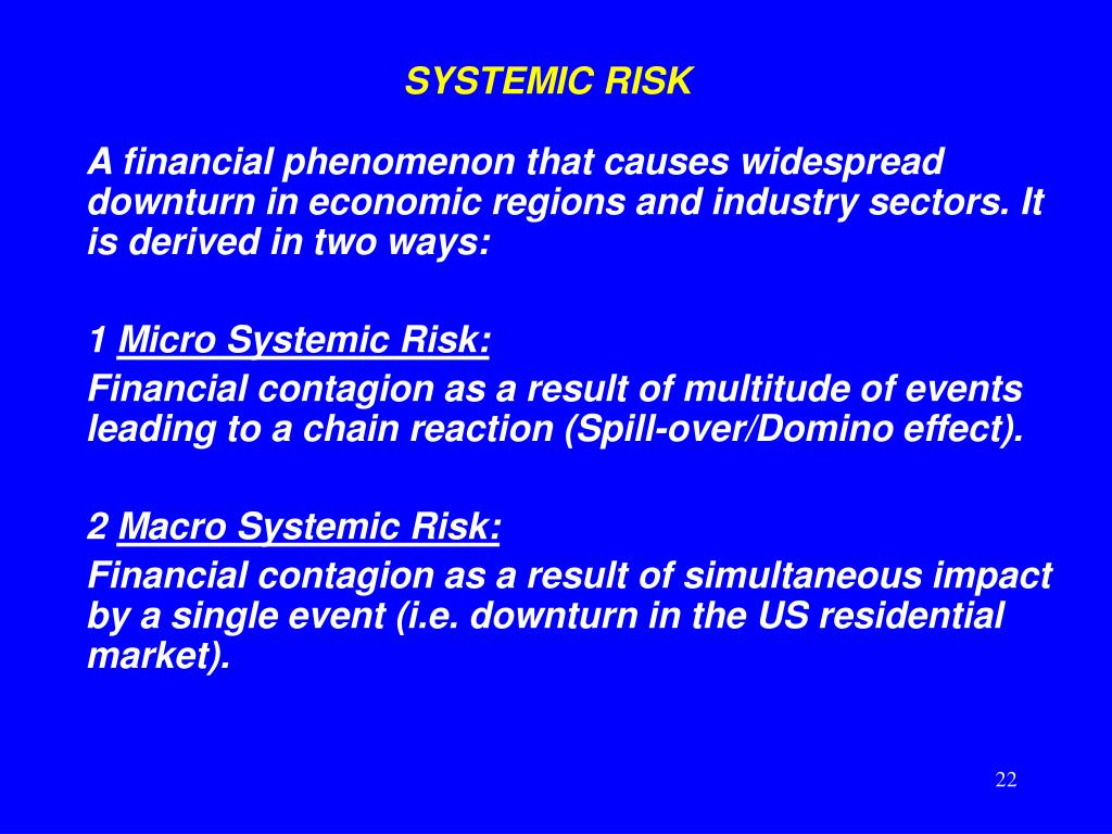 PPT - INSURANCE, SYSTEMIC RISK & THE FINANCIAL CRISIS Faisal Baluch ...