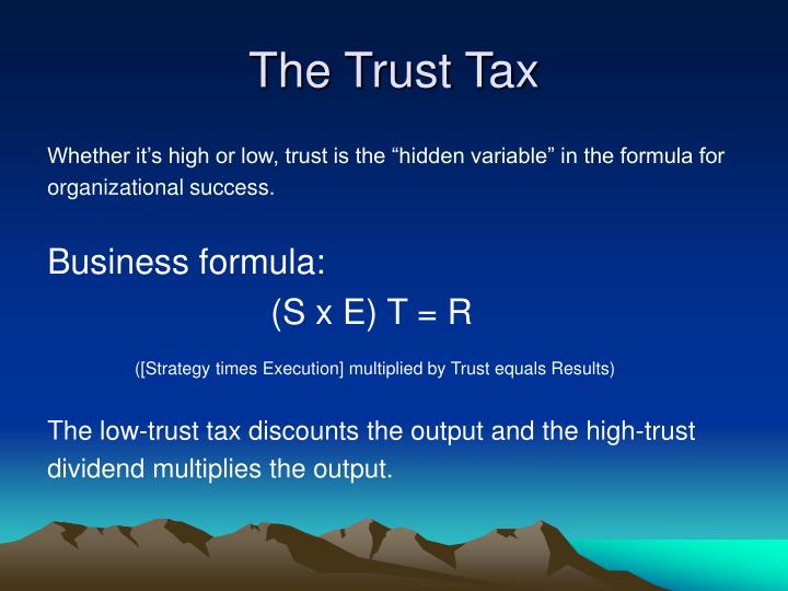PPT - The Speed of Trust PowerPoint Presentation - ID:3010004