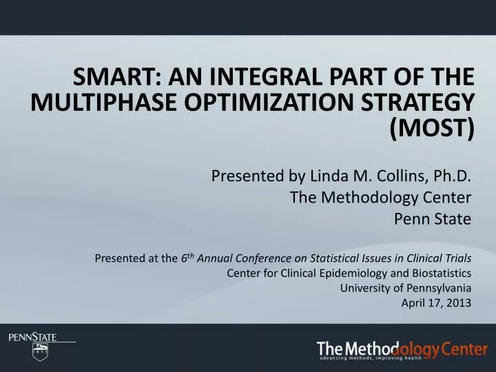 PPT - SMART: an integral part of the Multiphase Optimization Strategy (MOST) PowerPoint ...