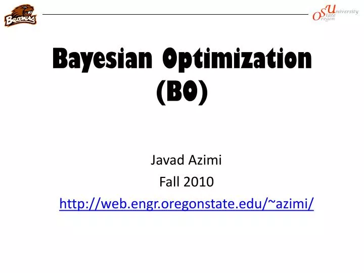 PPT - Bayesian Optimization (BO) PowerPoint Presentation, free download - ID:3010556