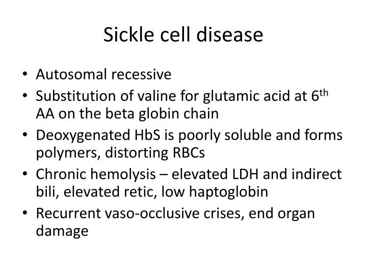 PPT - Sickle Cell - Pain Crisis and Acute Chest Syndrome PowerPoint ...