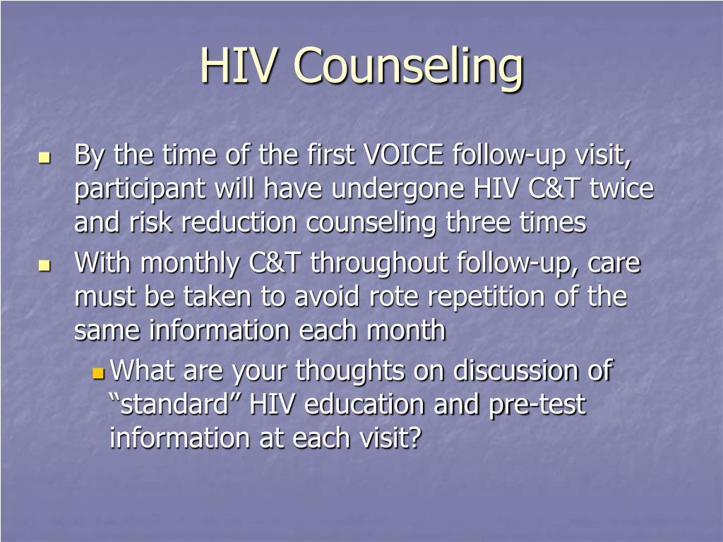 Ppt Hiv Counseling And Testing Powerpoint Presentation Free Download