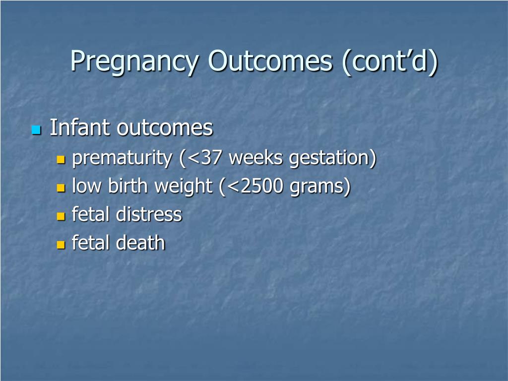 PPT - Pregnancy, Injury, and Birth Outcomes: Linking birth/fetal death ...