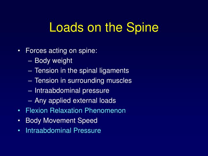 PPT - Chapter 9: The Biomechanics of the Human Spine PowerPoint ...