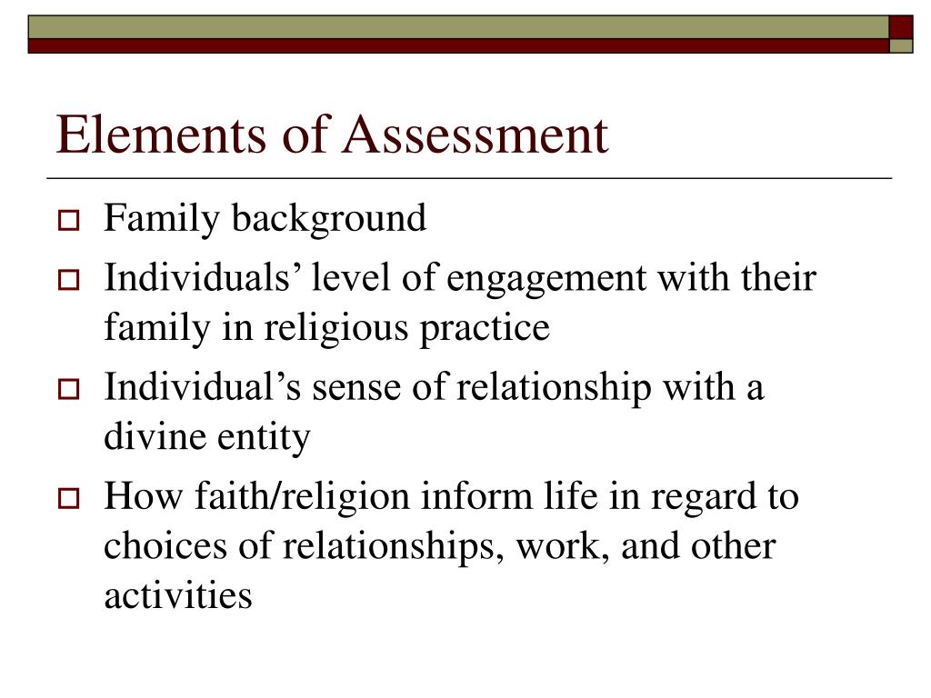 PPT - Assessing Spiritual & Religious People for Clinical Understanding ...