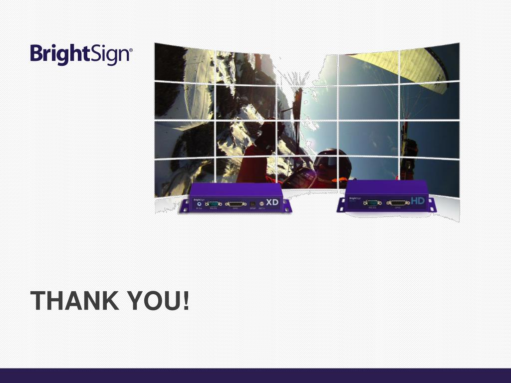 PPT - By BrightSign, the market leader in digital signage media players ...