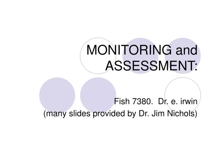 PPT - MONITORING and ASSESSMENT: PowerPoint Presentation, free download ...