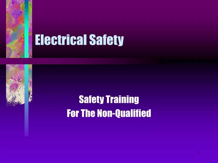 PPT - Electrical Safety PowerPoint Presentation, free download - ID:3012279