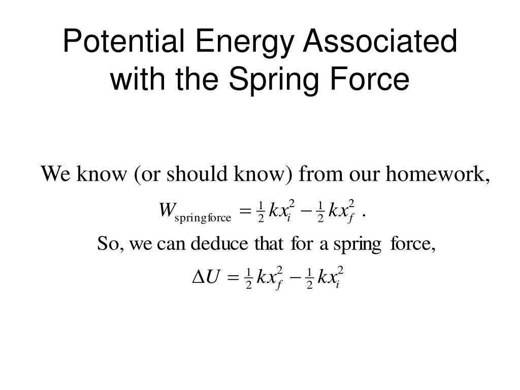 PPT - Kinetic Energy and Work; Potential Energy;Conservation of Energy ...
