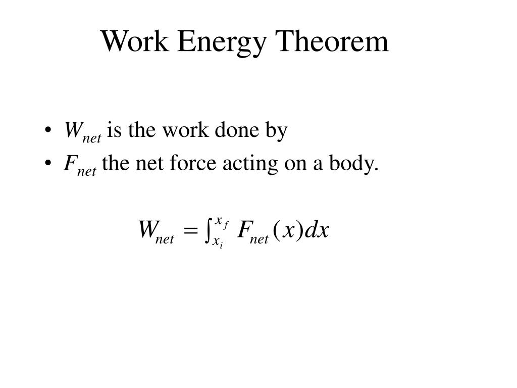 PPT - Kinetic Energy and Work; Potential Energy;Conservation of Energy ...