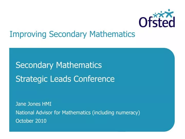 PPT - Improving Secondary Mathematics PowerPoint Presentation, free ...