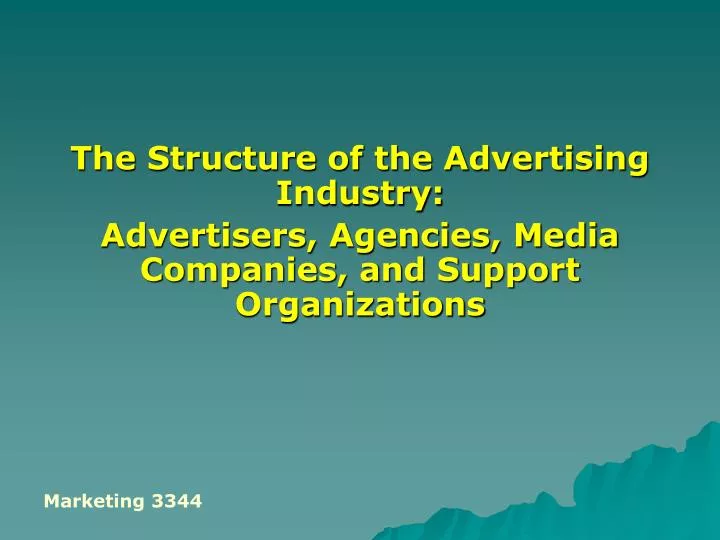 PPT - The Structure of the Advertising Industry: PowerPoint ...