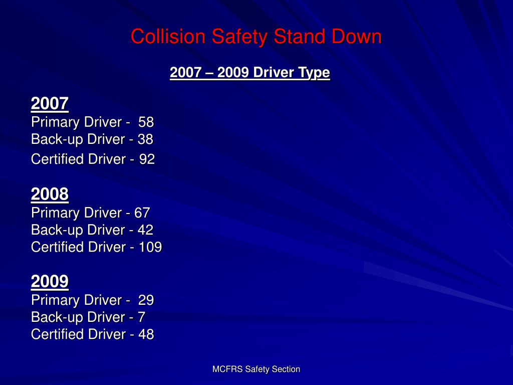 PPT - Montgomery County Fire & Rescue Service Collision Safety Stand ...
