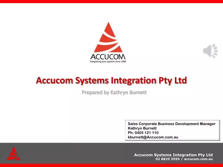 PPT - Accucom Systems Integration Pty Ltd PowerPoint Presentation, free ...