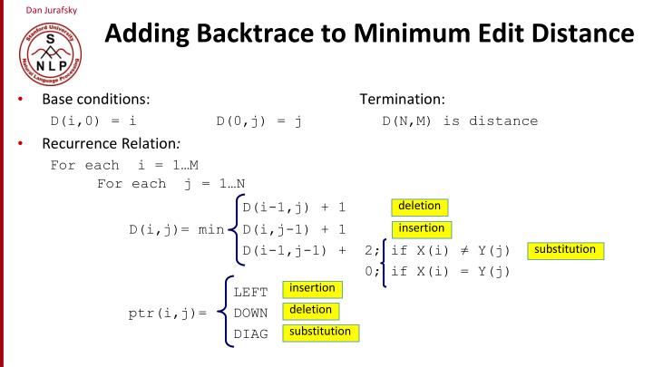 PPT - Minimum Edit Distance PowerPoint Presentation - ID:3013082