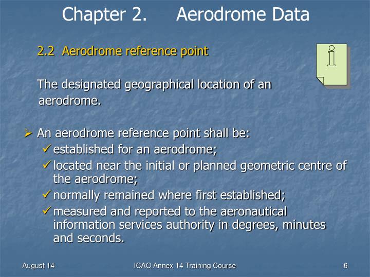 PPT - Chapter 2. Aerodrome Data PowerPoint Presentation - ID:3013096