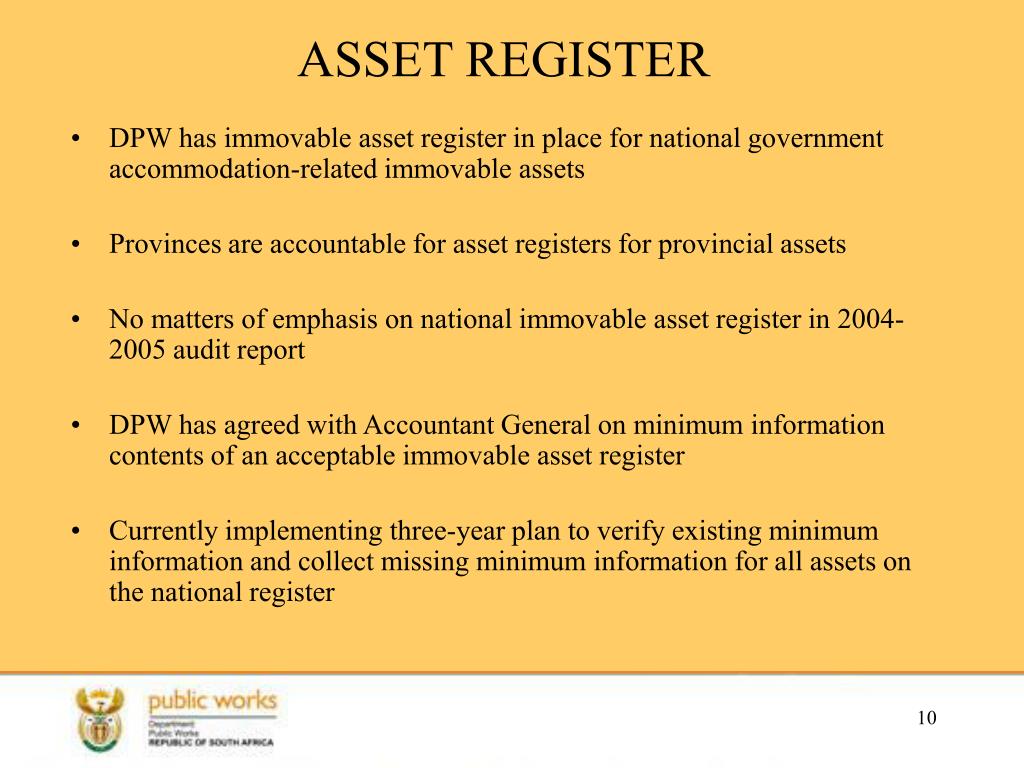 PPT - National Department of Public Works Immovable Asset Management ...