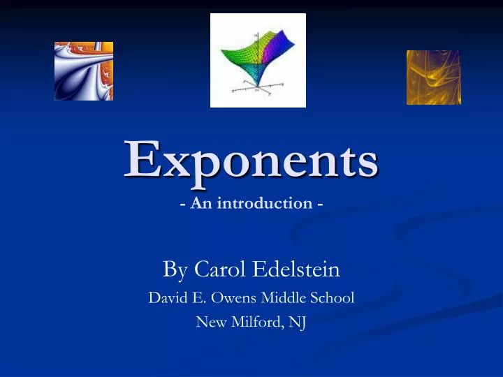 PPT - Exponents - An introduction - PowerPoint Presentation, free ...